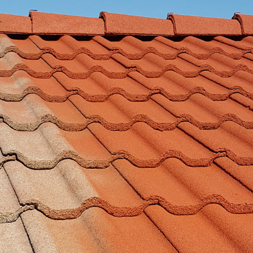 Traitement et démoussage toiture, tuiles eternit, cuites, bétons en Alsace